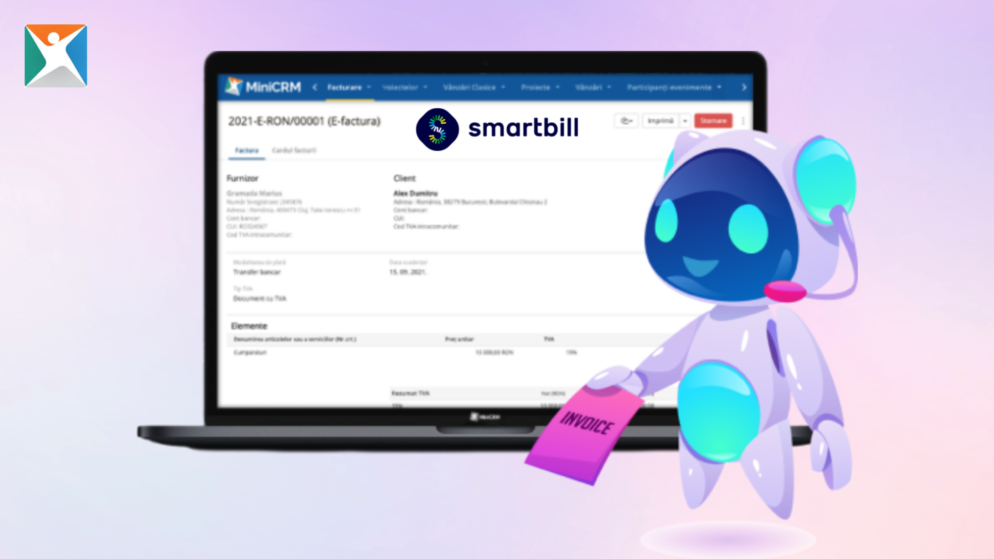 Integrarea SmartBill în MiniCRM